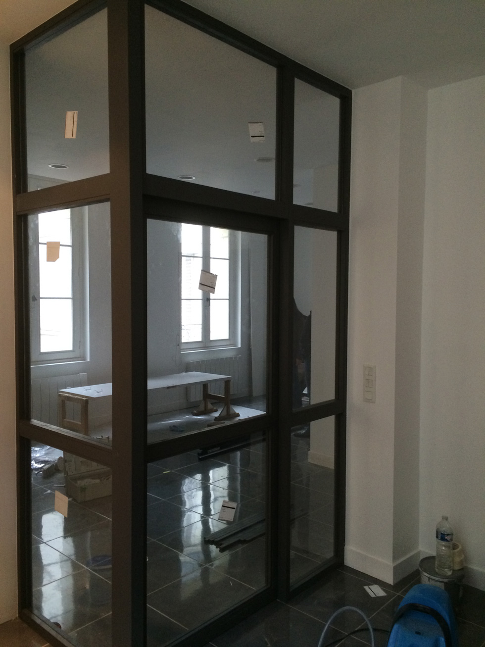 Verrière, Bois laqué, Ébénisterie | Aurélien Lépine